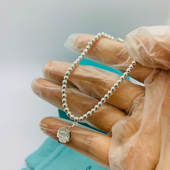 Jewelry | Tiffany Co Return To Tiffanyred Heart Tag Bead Bracelet In ...